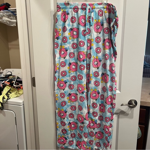 Simpsons | Pants | The Simpsons Homer Simpson Tie Dye Donuts Lounge ...
